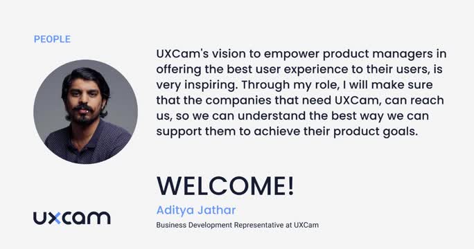 Aditya Jathar on LinkedIn: Welcome to UXCam Aditya! Aditya Jathar on LinkedIn: Welcome to UXCam Aditya!