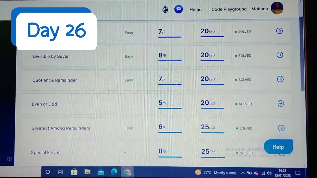 Mohana G on LinkedIn: #30daysofcodechallenge #coding #programming # ... Mohana G on LinkedIn: #30daysofcodechallenge #coding #programming # ...