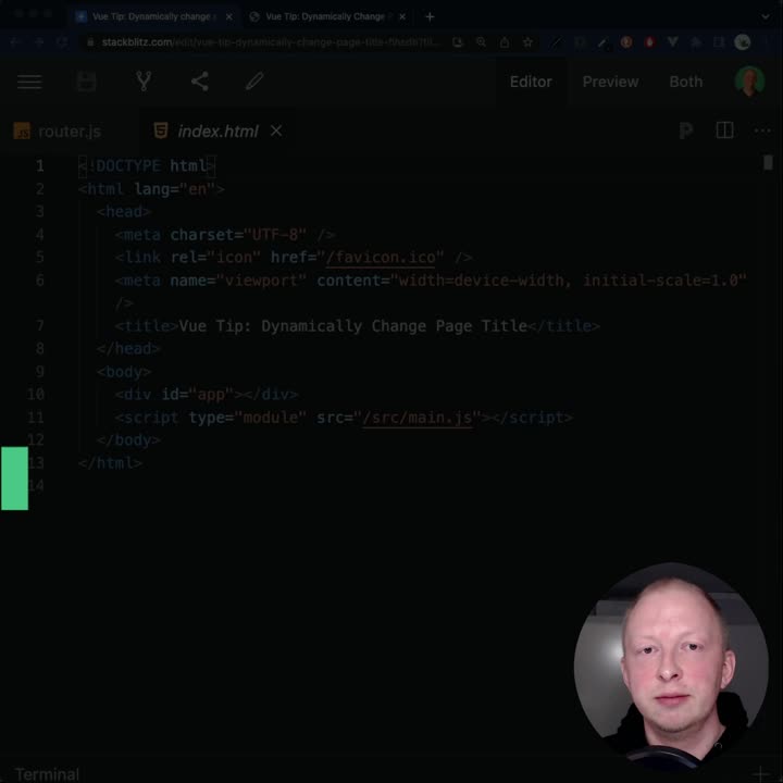 Michael Hoffmann on LinkedIn: 💡 Vue Tip: Dynamically Change Page Title ... Michael Hoffmann on LinkedIn: 💡 Vue Tip: Dynamically Change Page Title ...