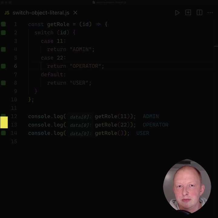 Michael Hoffmann on LinkedIn: π‘ JavaScript Tip: Replace switch ... Michael Hoffmann on LinkedIn: π‘ JavaScript Tip: Replace switch ...