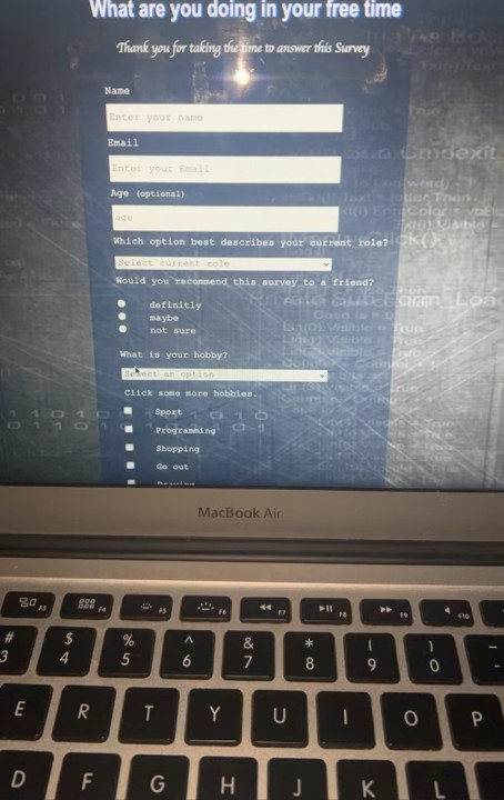Kenzey Youssef on LinkedIn: Also made a survey with html and css. Let’s ... Kenzey Youssef on LinkedIn: Also made a survey with html and css. Let’s ...