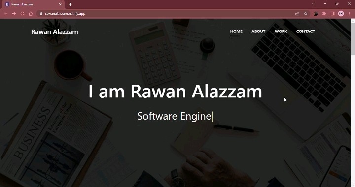 Rawan Alazzam on LinkedIn: My portfolio website using HTML, CSS, JS,and ... Rawan Alazzam on LinkedIn: My portfolio website using HTML, CSS, JS,and ...