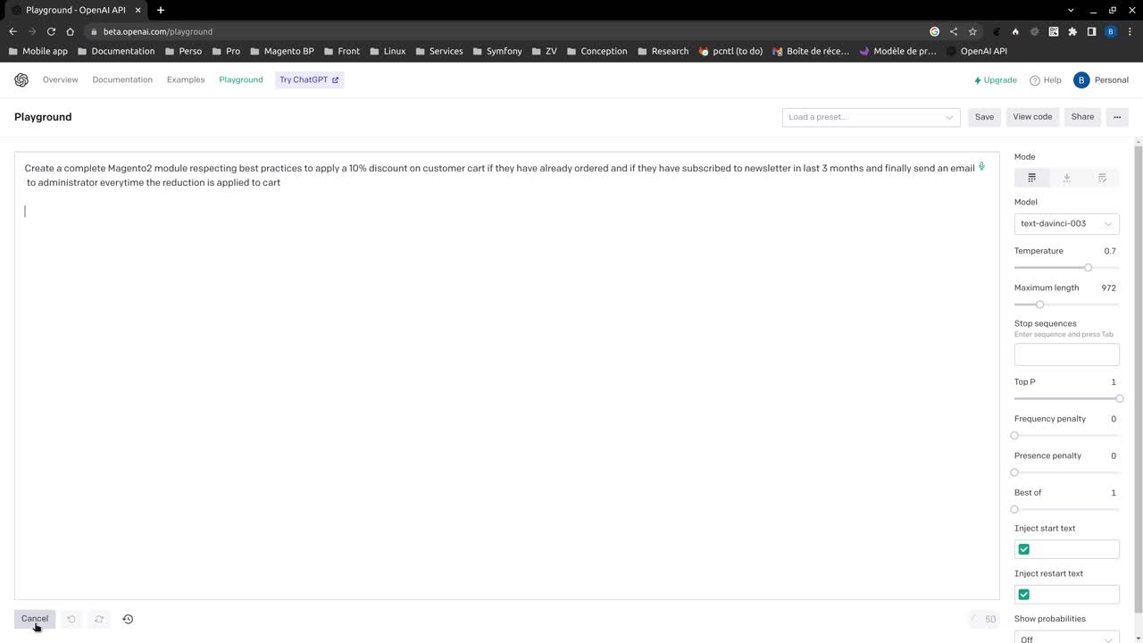 Benjamin Calef on LinkedIn: #openai #gpt3 #development #magento2 # ... Benjamin Calef on LinkedIn: #openai #gpt3 #development #magento2 # ...