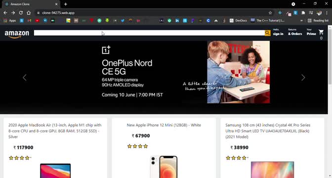 Nikhil Pidamarthi on LinkedIn: #mernstack #reactjs #firebase #amazon # ... Nikhil Pidamarthi on LinkedIn: #mernstack #reactjs #firebase #amazon # ...