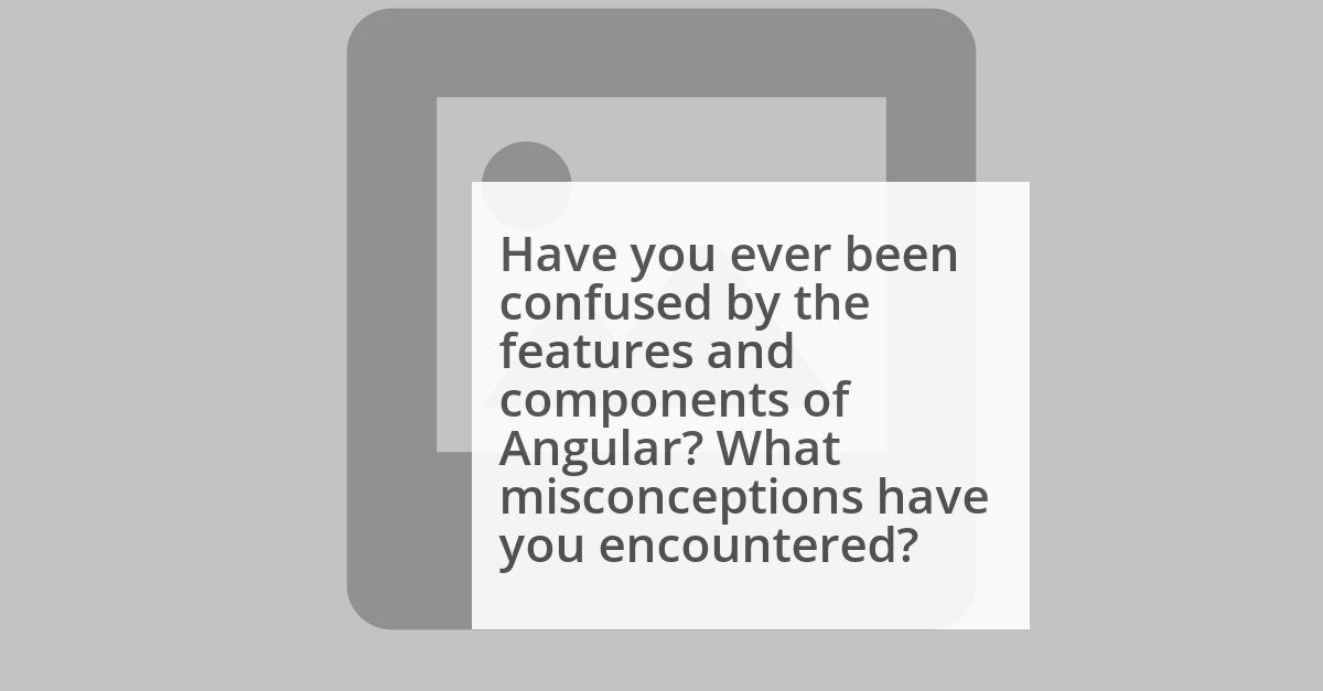 Angular Jobs on LinkedIn: Angular Misconceptions Angular Jobs on LinkedIn: Angular Misconceptions