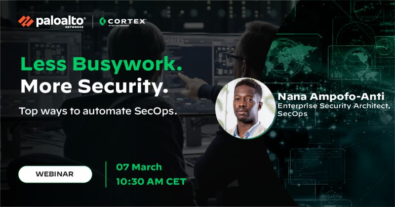 BURCU AKPINAR on LinkedIn: Less Busywork, More Security - SecOps Automation BURCU AKPINAR on LinkedIn: Less Busywork, More Security - SecOps Automation