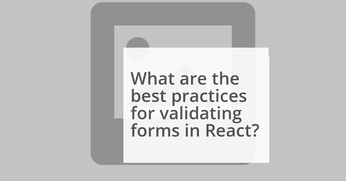 React Form Validations Made Easy — The Ultimate Cheat Sheet | React Jobs React Form Validations Made Easy — The Ultimate Cheat Sheet | React Jobs