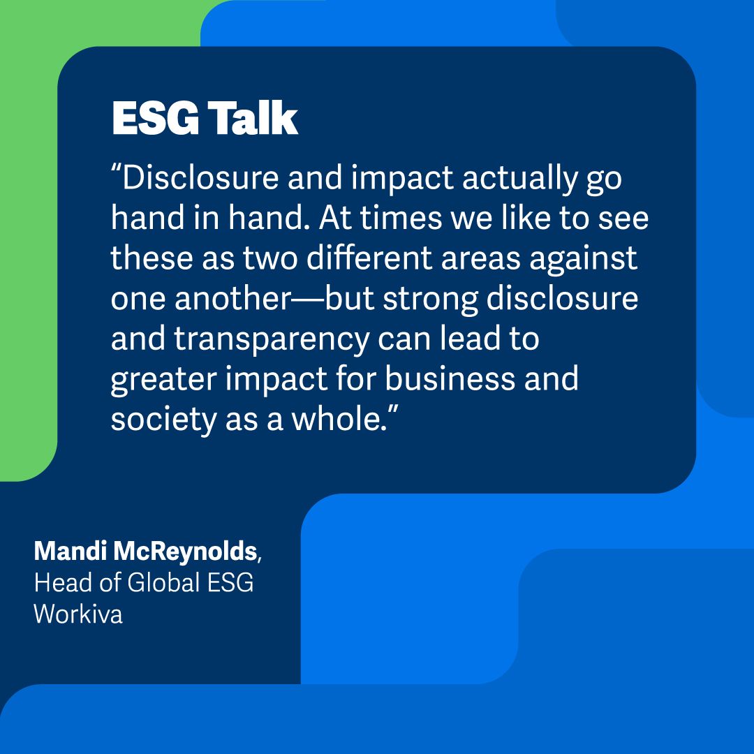 Workiva on LinkedIn: ESG Talk | 12 comments Workiva on LinkedIn: ESG Talk | 12 comments