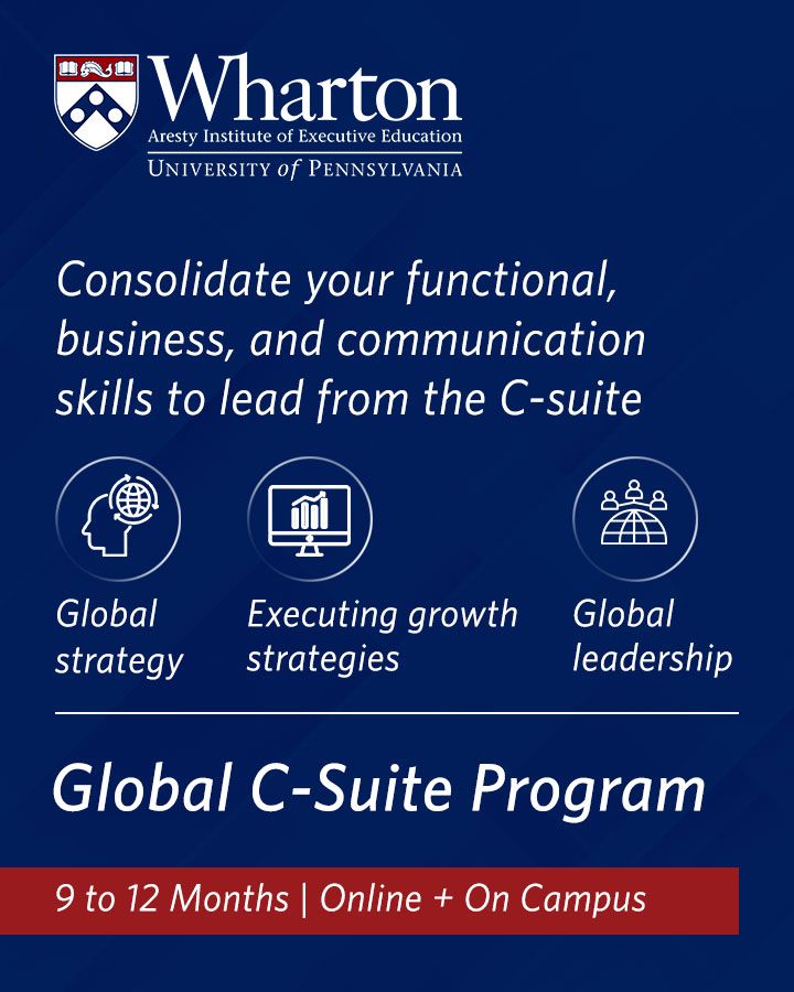 Wharton Executive Education | Global C-Suite Program on LinkedIn ... Wharton Executive Education | Global C-Suite Program on LinkedIn ...
