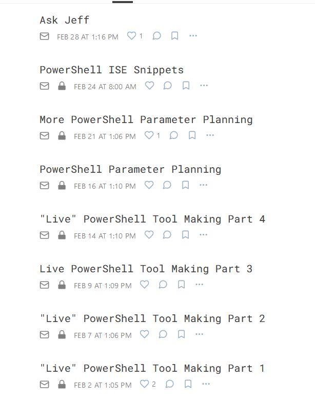 Jeffery Hicks on LinkedIn: #powershell Jeffery Hicks on LinkedIn: #powershell