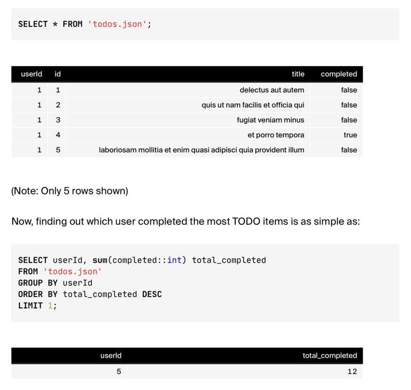 DuckDB 0.7.0 supports querying JSON files as… | Tanel Poder DuckDB 0.7.0 supports querying JSON files as… | Tanel Poder