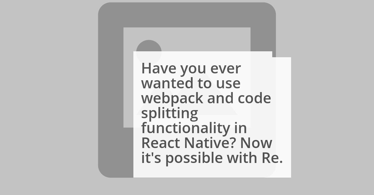 React Jobs on LinkedIn: Micro Frontends in React Native With Re.Pack React Jobs on LinkedIn: Micro Frontends in React Native With Re.Pack