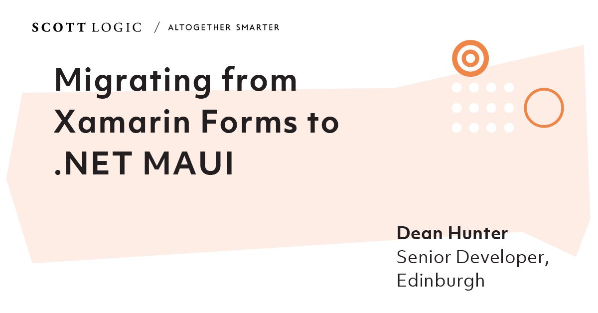 Scott Logic on LinkedIn: Migrating from Xamarin Forms to .NET MAUI Scott Logic on LinkedIn: Migrating from Xamarin Forms to .NET MAUI