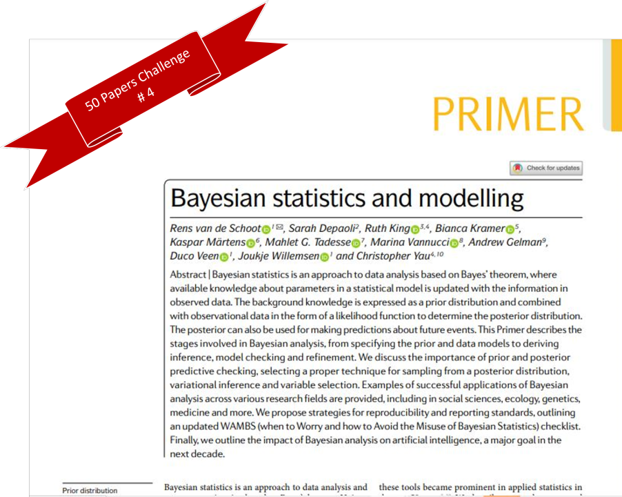 📘 Bayesian statistics and modelling 📘 Bayesian statistics and modelling