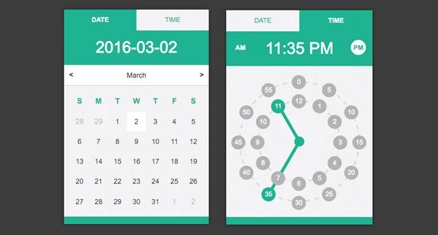 AngularJS Circular Time Picker AngularJS Circular Time Picker