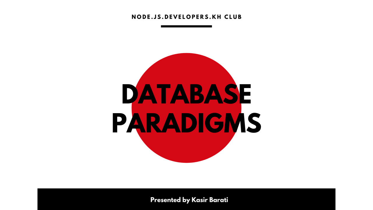 Database Paradigms | Mohammad Jawad barati Database Paradigms | Mohammad Jawad barati