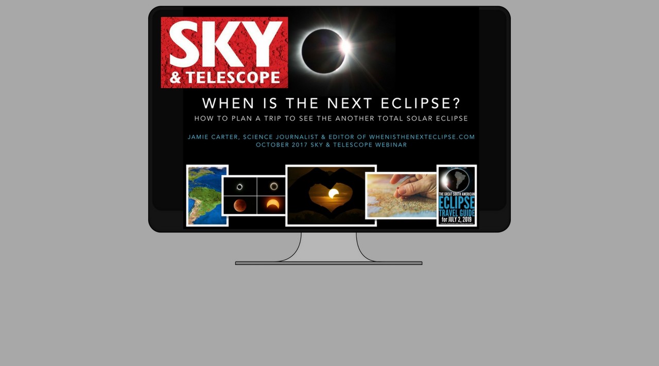 Download Sky & Telescope eclipse webinar (60 mins) | Jamie Carter Download Sky & Telescope eclipse webinar (60 mins) | Jamie Carter