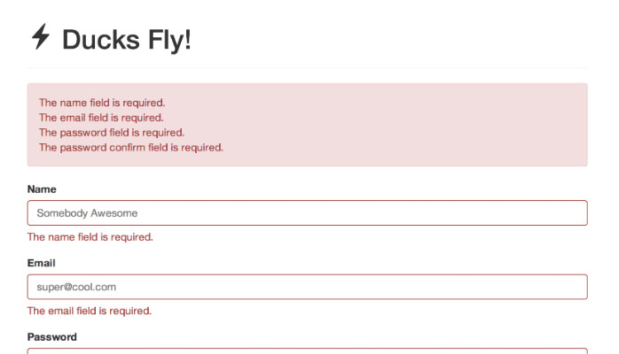 laravel form validation laravel form validation