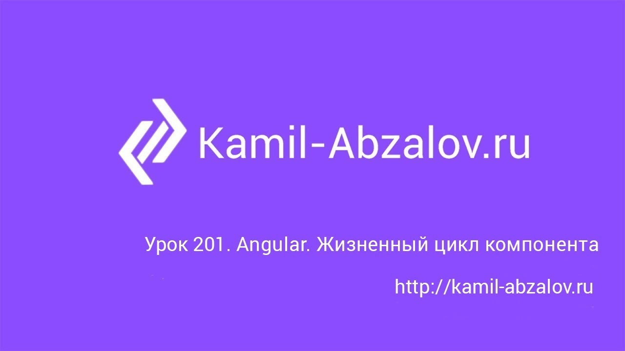 Angular. Component lifecycle | Kamil' Abzalov Angular. Component lifecycle | Kamil' Abzalov