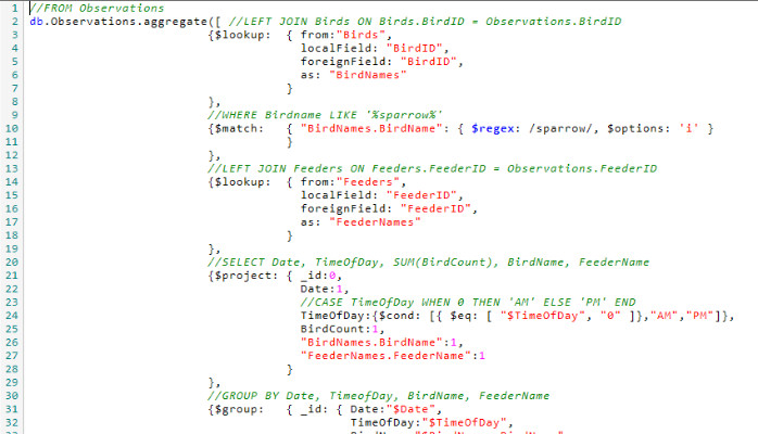 MongoDB Aggregation Framework for T-SQL Pros #3: The $lookup Operator MongoDB Aggregation Framework for T-SQL Pros #3: The $lookup Operator