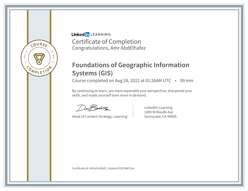 Amr AbdElhafez on LinkedIn: Certificate of Completion Amr AbdElhafez on LinkedIn: Certificate of Completion