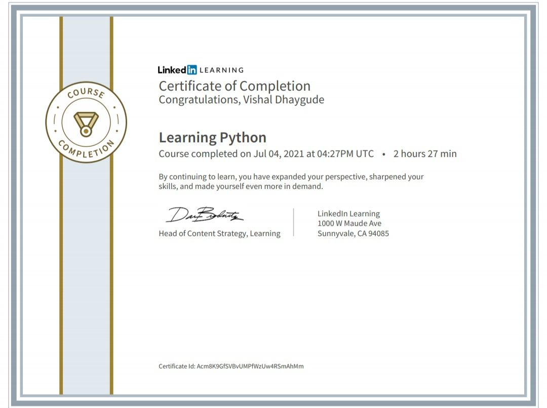 Vishal Dhaygude on LinkedIn: #python #numpy Vishal Dhaygude on LinkedIn: #python #numpy