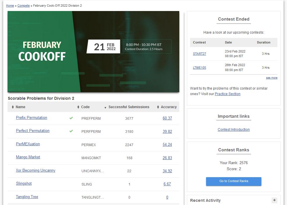 Sundar Raj Sharma on LinkedIn: #codechef #what #codechef # ... Sundar Raj Sharma on LinkedIn: #codechef #what #codechef # ...
