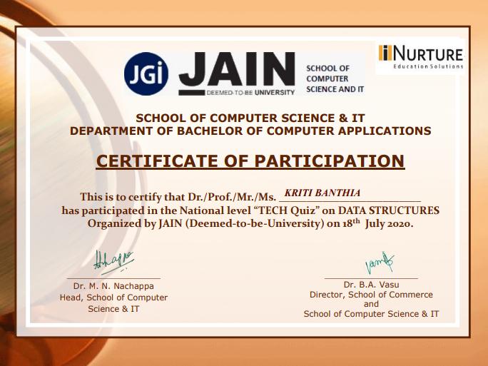 #datastructure #programming | Kriti Banthia #datastructure #programming | Kriti Banthia