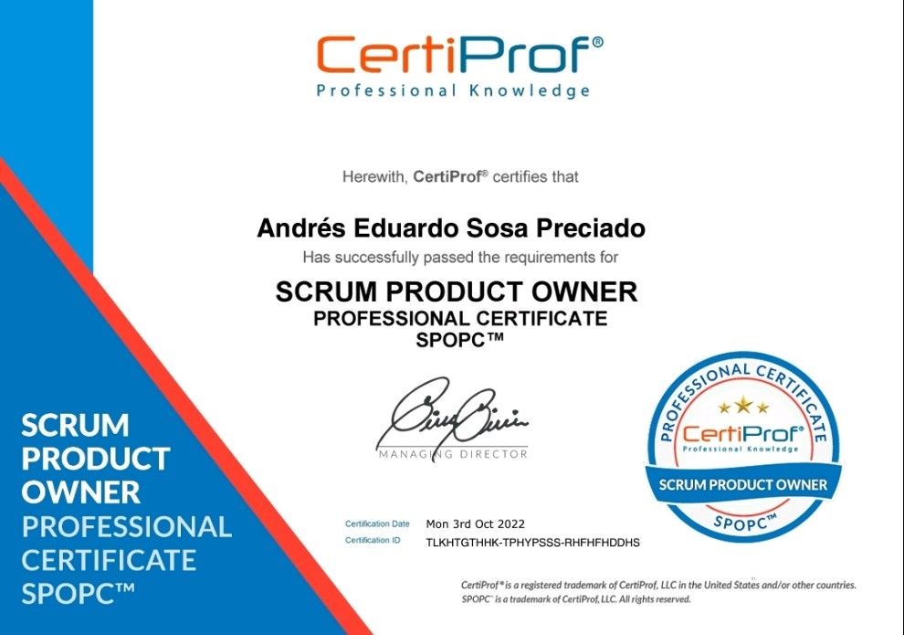 Andres Eduardo Sosa Preciado on LinkedIn: #scrum #scrumalliance Andres Eduardo Sosa Preciado on LinkedIn: #scrum #scrumalliance