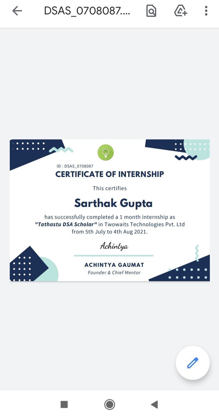 SARTHAK GUPTA on LinkedIn: #internship | 10 comments SARTHAK GUPTA on LinkedIn: #internship | 10 comments