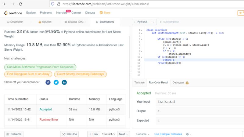 Matthew Kullman on LinkedIn: #python #leetcode #programming #practice Matthew Kullman on LinkedIn: #python #leetcode #programming #practice
