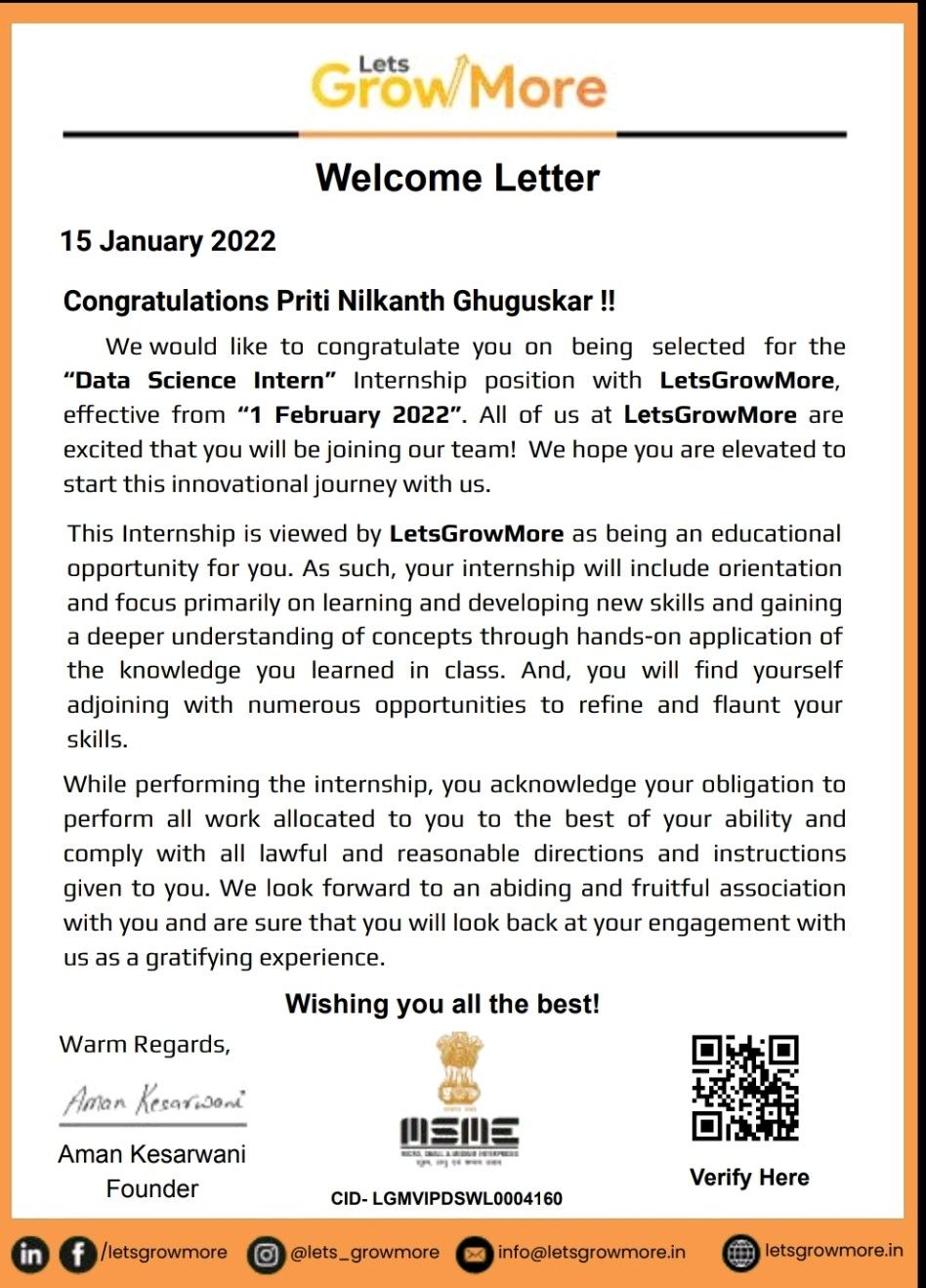 Priti Ghuguskar on LinkedIn: #connections #intern #projects #share # ... Priti Ghuguskar on LinkedIn: #connections #intern #projects #share # ...