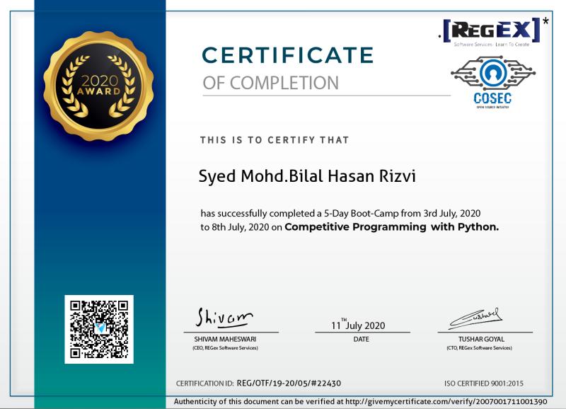 Bilal Rizvi on LinkedIn: #python #competitiveprogramming # ... Bilal Rizvi on LinkedIn: #python #competitiveprogramming # ...