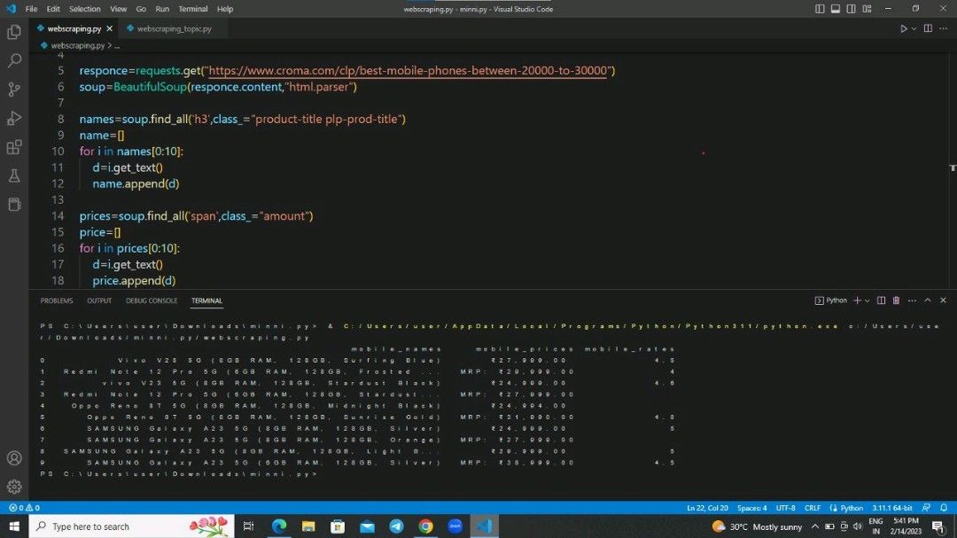 Mahesh Mahi on LinkedIn: Task 25 Do Web Scraping on Any one website ... Mahesh Mahi on LinkedIn: Task 25 Do Web Scraping on Any one website ...
