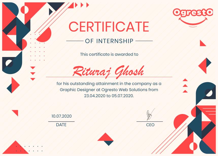 Rituraj Ghosh on LinkedIn: Thank You OGRESTO for providing me with this ... Rituraj Ghosh on LinkedIn: Thank You OGRESTO for providing me with this ...