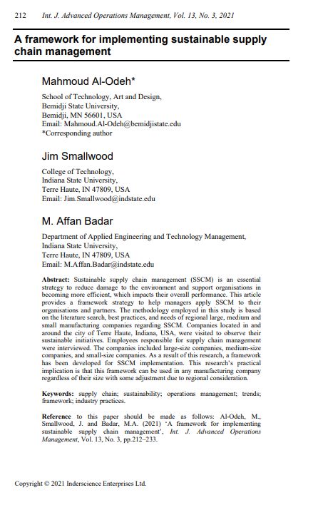 #supplychainmanagement #sustainable #operationsmanagement #publication ... #supplychainmanagement #sustainable #operationsmanagement #publication ...
