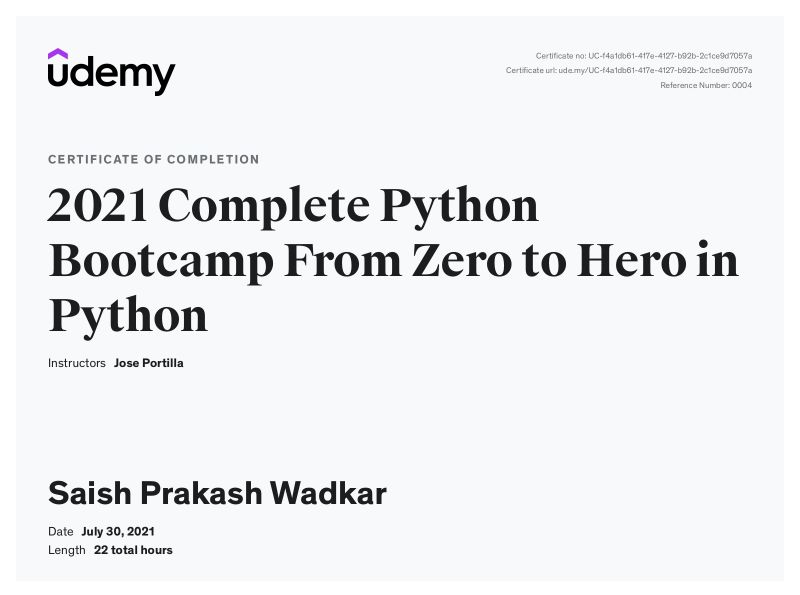 SAISH WADKAR 🇮🇳 sur LinkedIn : #python #pythonprogramming #python3 # ... SAISH WADKAR 🇮🇳 sur LinkedIn : #python #pythonprogramming #python3 # ...