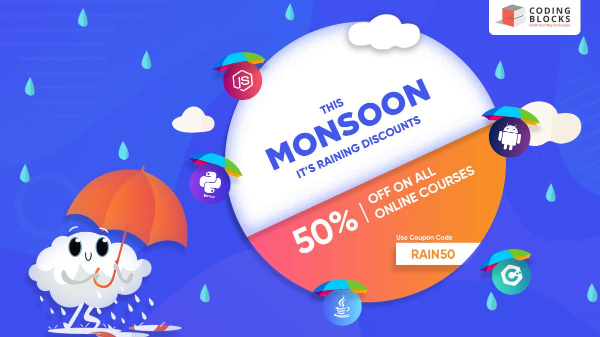Coding Blocks on LinkedIn: #codingblocks #monsoonsale #coding Coding Blocks on LinkedIn: #codingblocks #monsoonsale #coding
