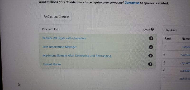 Neeraj Kumar Singh B. on LinkedIn: #leetcode #contest Neeraj Kumar Singh B. on LinkedIn: #leetcode #contest