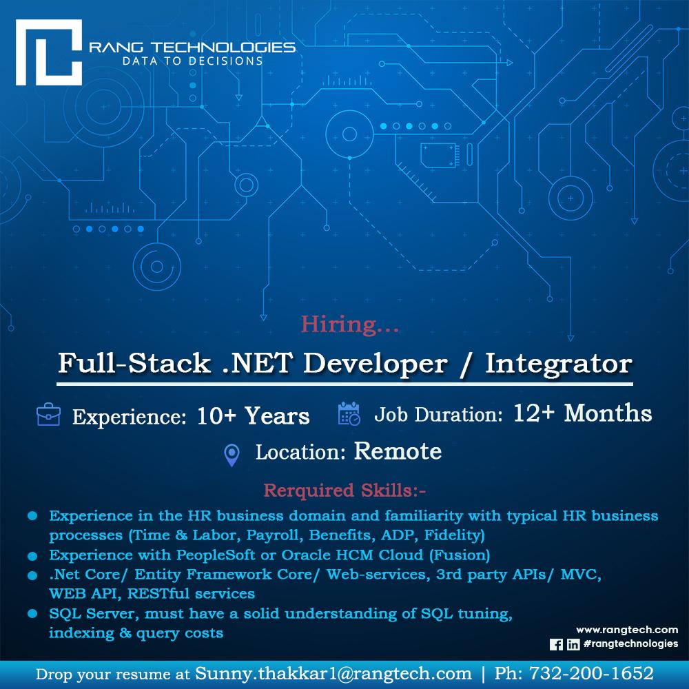 Sunny Thakkar on LinkedIn: #dotnetdeveloper #dotnetcore #dotnetjobs # ... Sunny Thakkar on LinkedIn: #dotnetdeveloper #dotnetcore #dotnetjobs # ...