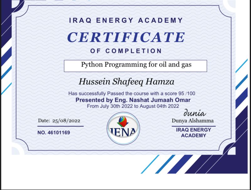 Hussein Hamza on LinkedIn: #python #programming #oilandgas Hussein Hamza on LinkedIn: #python #programming #oilandgas