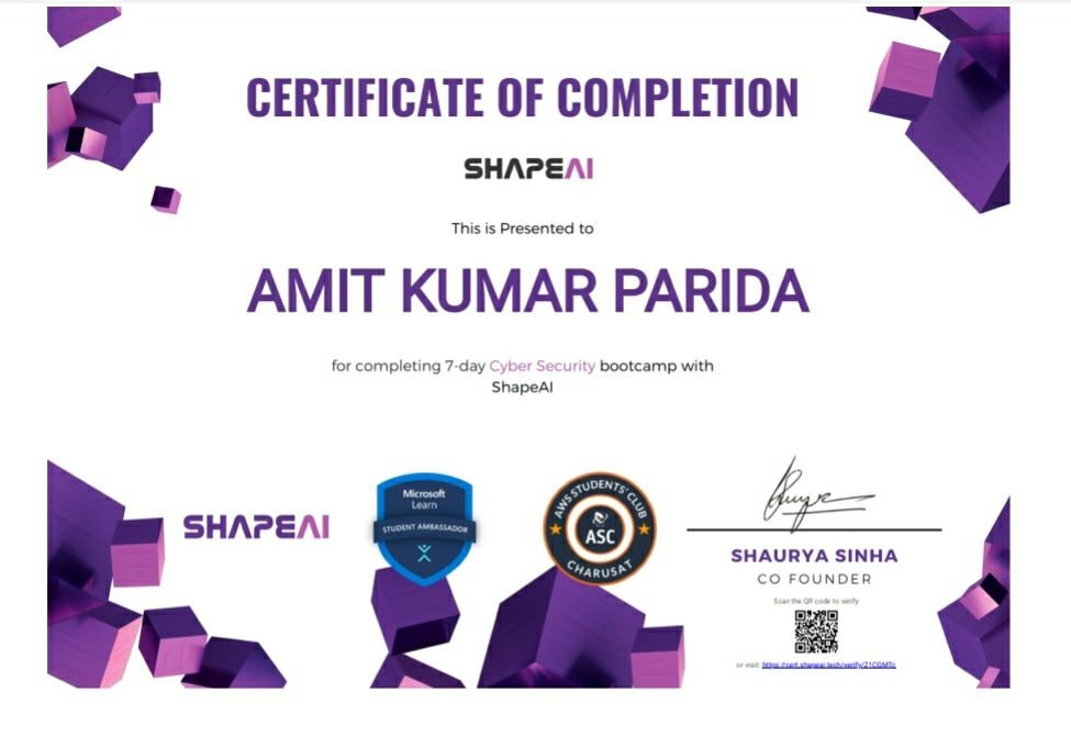 Amit Kumar Parida on LinkedIn: #cybersecurity #python #bootcamp Amit Kumar Parida on LinkedIn: #cybersecurity #python #bootcamp
