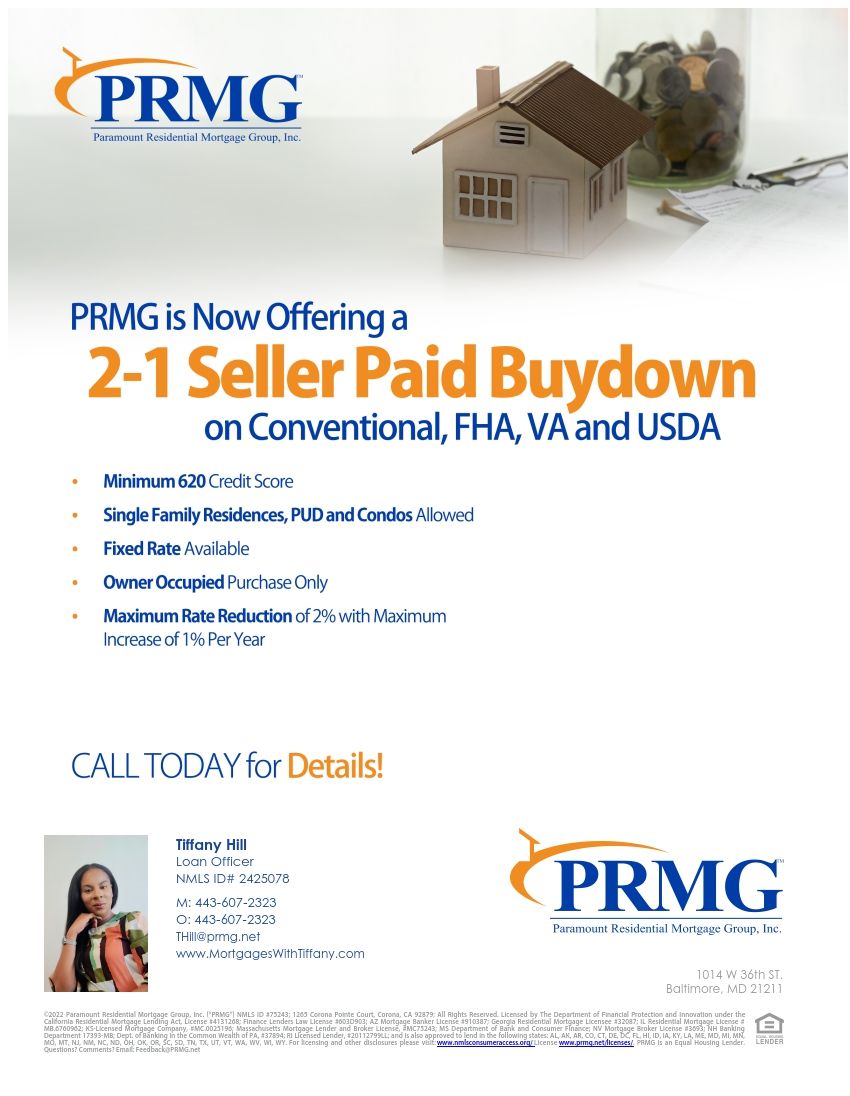Tiffany H. on LinkedIn: 2-1 Seller Paid Buydown on Conventional, FHA ... Tiffany H. on LinkedIn: 2-1 Seller Paid Buydown on Conventional, FHA ...