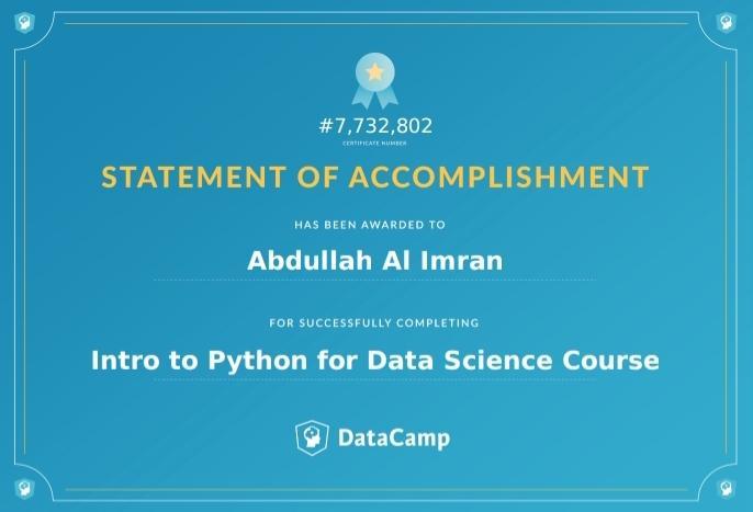 #python #datascience | Abdullah Al Imran #python #datascience | Abdullah Al Imran