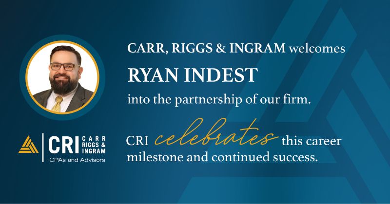 Carr, Riggs & Ingram on LinkedIn: Ryan Indest | Carr, Riggs & Ingram ... Carr, Riggs & Ingram on LinkedIn: Ryan Indest | Carr, Riggs & Ingram ...