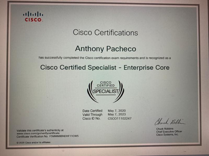Anthony Pacheco on LinkedIn: After months of studying every single day ... Anthony Pacheco on LinkedIn: After months of studying every single day ...