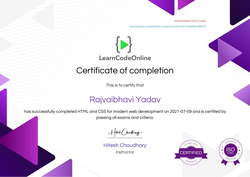 Rajvaibhavi Yadav on LinkedIn: #learncodeonline #webdevelopment #html #css Rajvaibhavi Yadav on LinkedIn: #learncodeonline #webdevelopment #html #css