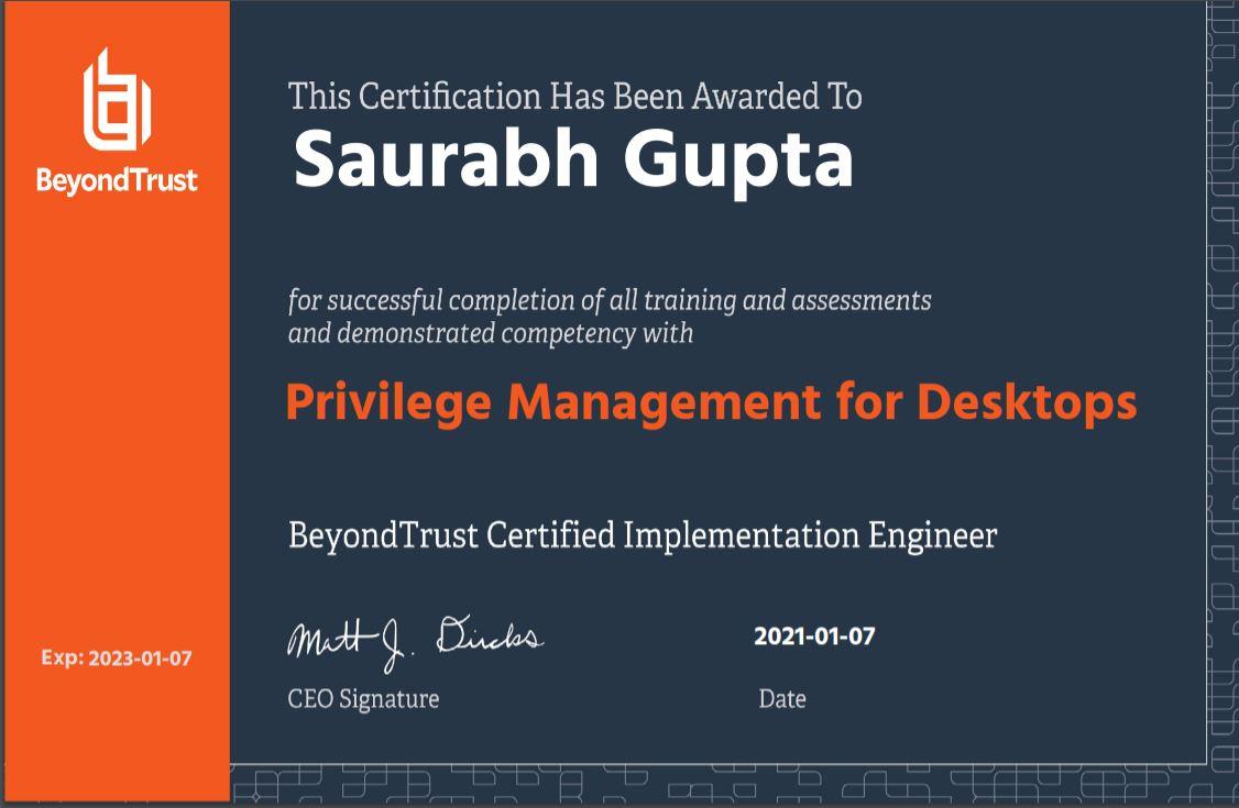 Saurabh Gupta on LinkedIn: #beyondtrust #defendpoint #pmw | 24 comments Saurabh Gupta on LinkedIn: #beyondtrust #defendpoint #pmw | 24 comments
