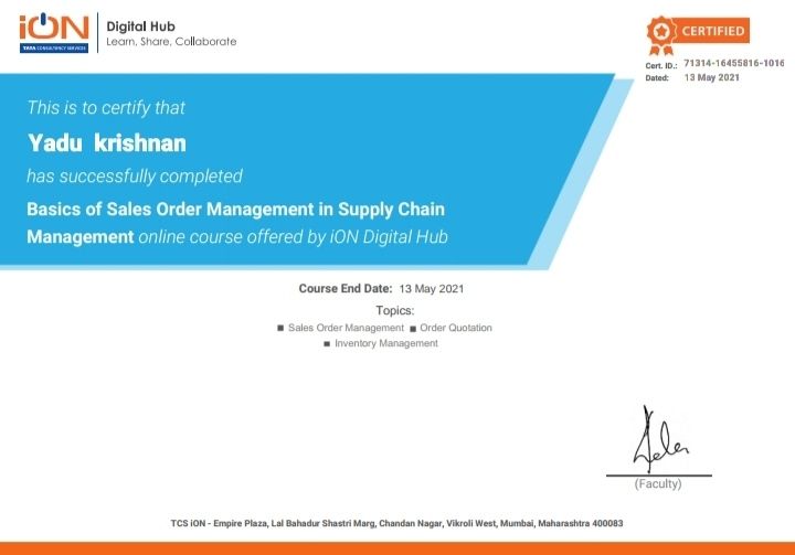 Yadu Krishnan on LinkedIn: #tcsion Yadu Krishnan on LinkedIn: #tcsion