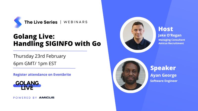 Jake O'Regan on LinkedIn: #amicusjobs #golanglive #techwebinar # ... Jake O'Regan on LinkedIn: #amicusjobs #golanglive #techwebinar # ...